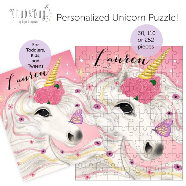 Unicorn Puzzle - Etsy