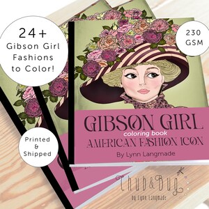 Fashion Coloring Book Gibson Girl Style in the Gilded Age - Etsy