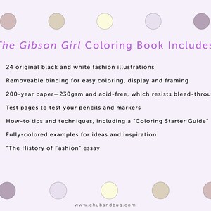 Fashion Coloring Book- Gibson Girl Style in the Gilded Age Coloring ...