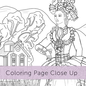 Coloring Pages for Women 6 Pack Printable Coloring Pages of Rococo ...