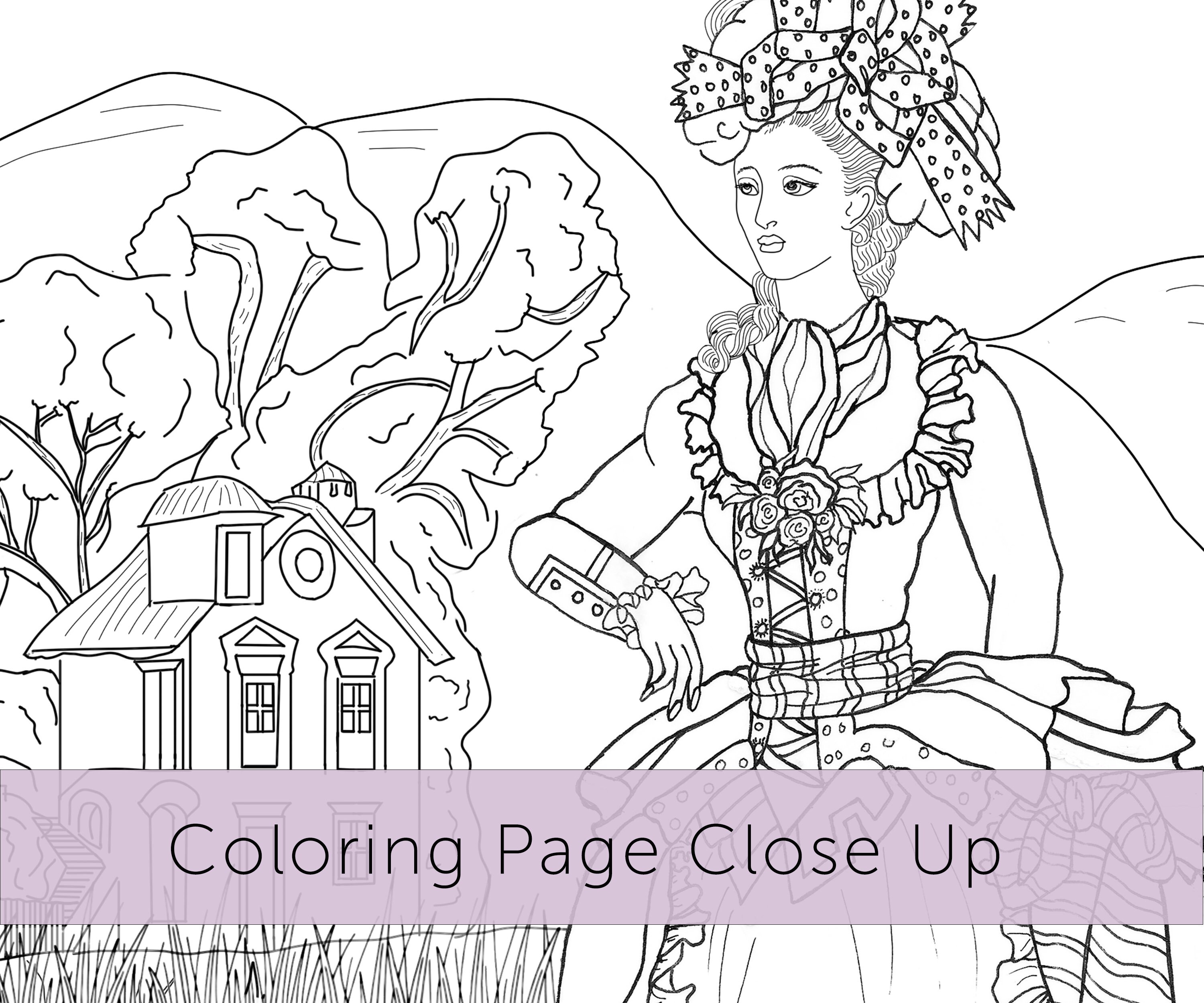 Coloring Pages for Women 6 Pack Printable Coloring Pages of - Etsy