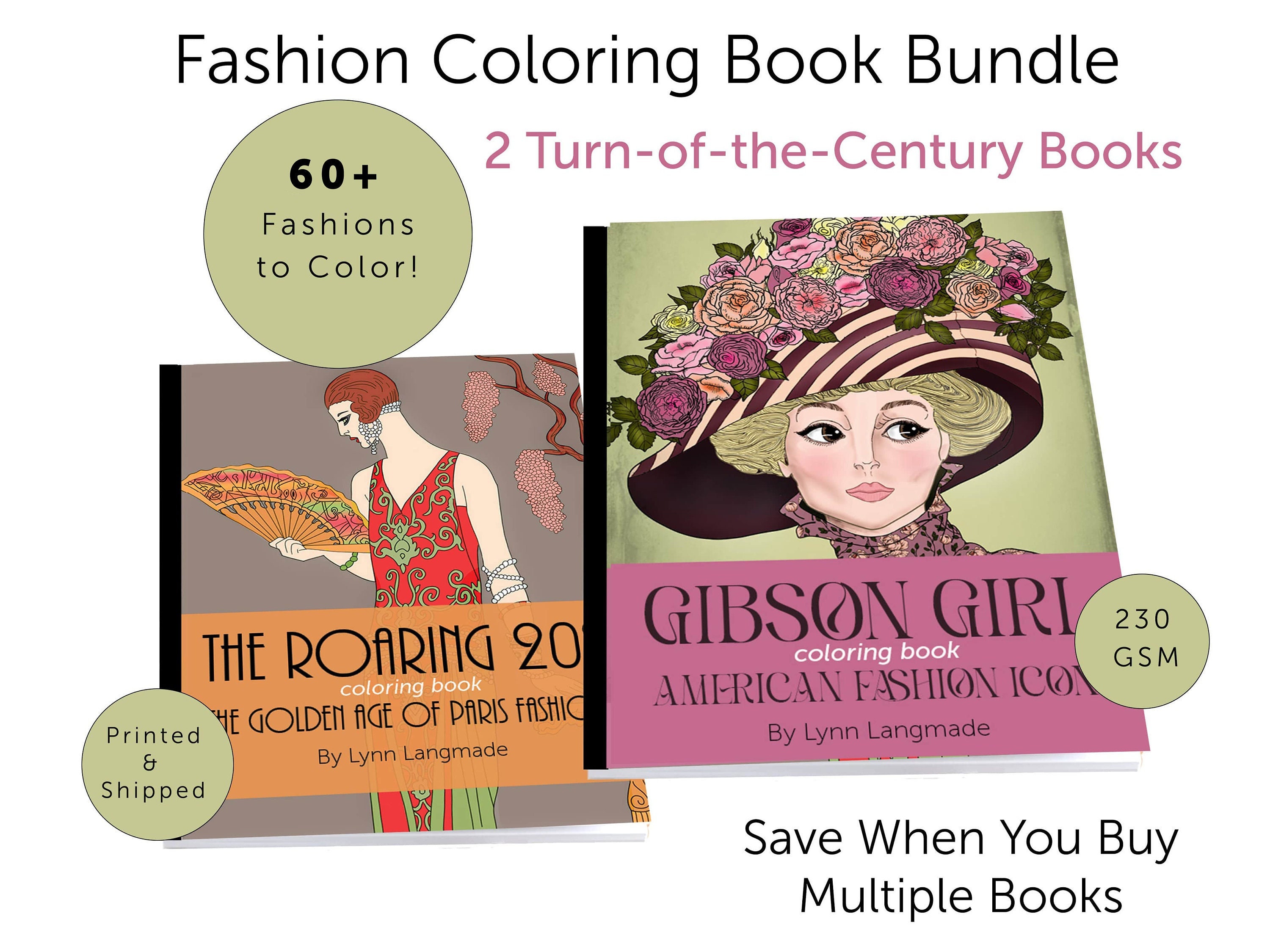 Coloring Book Set for Adults 2 Coloring Books Featuring - Etsy