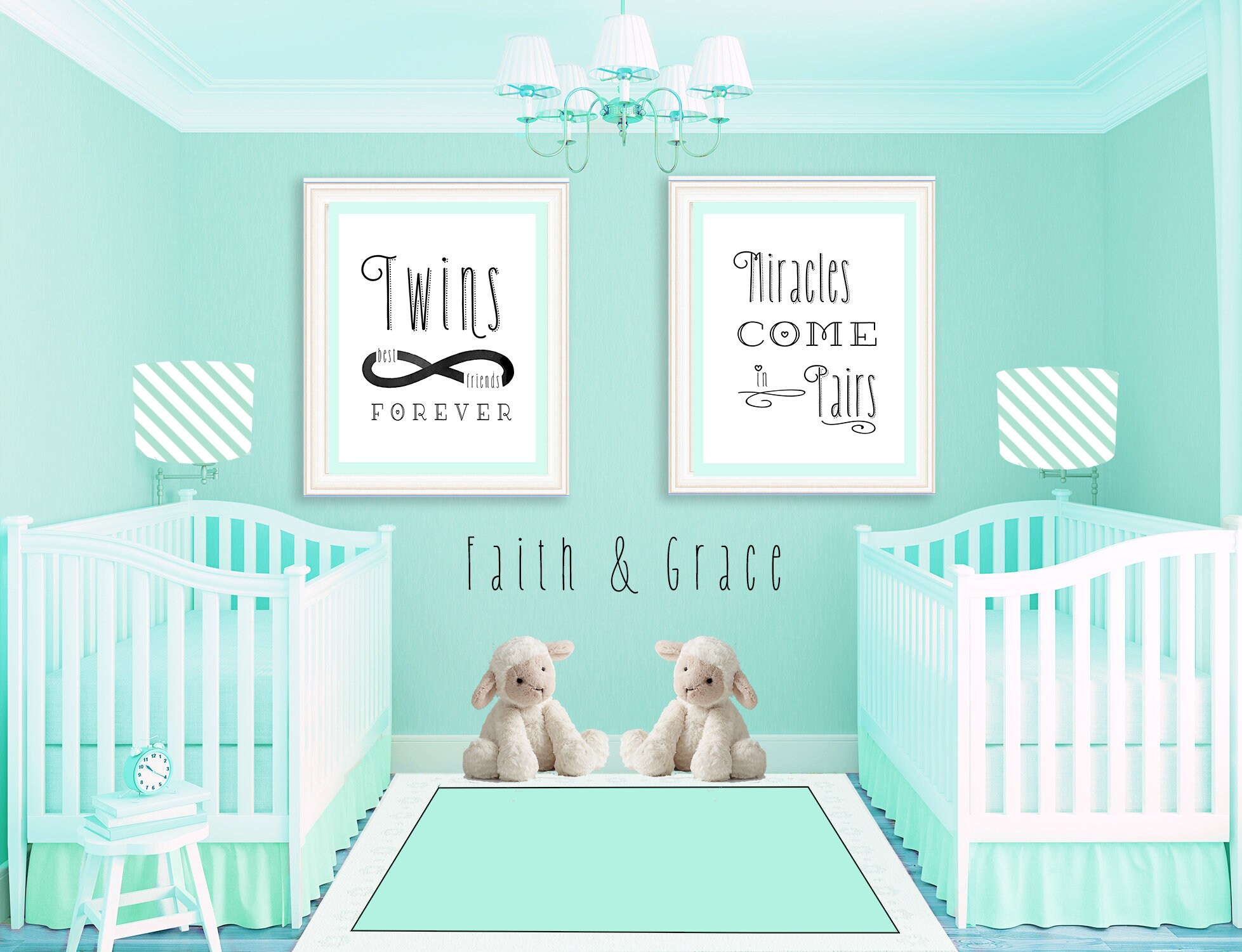 Cute Twin Sayings Twin Quote Print Set 8x10 Being a Twin | Etsy