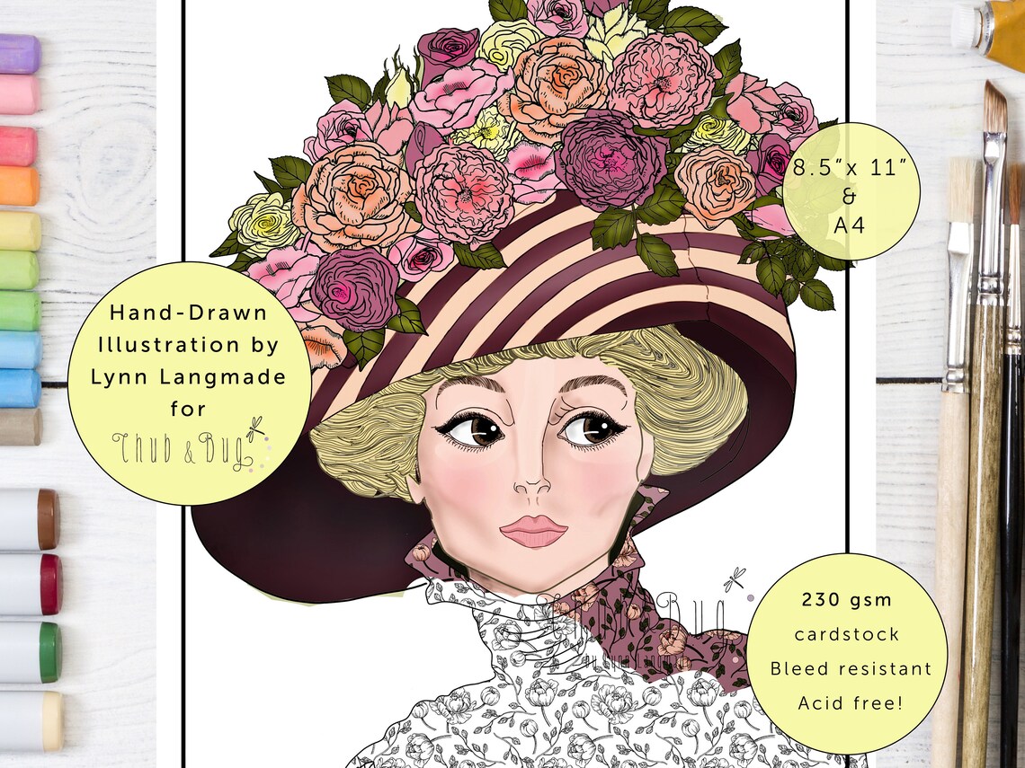 Fashion Coloring Book Gibson Girl Style in the Gilded Age - Etsy