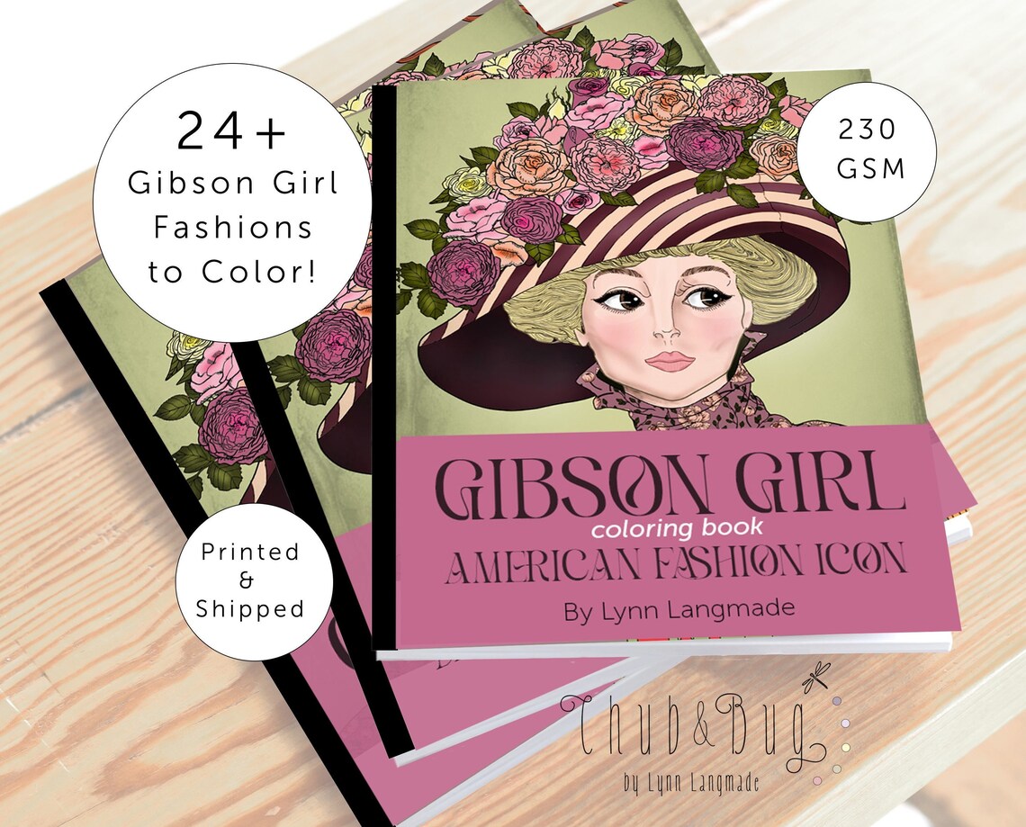 Fashion Coloring Book Gibson Girl Style in the Gilded Age - Etsy