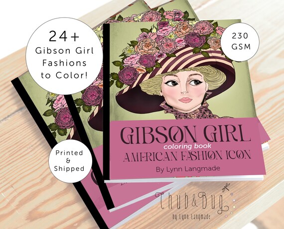 Fashion Coloring Book Gibson Girl Style in the Gilded Age - Etsy