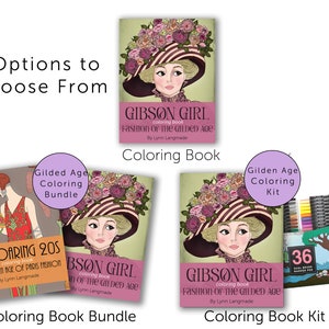 Fashion Coloring Book- Gibson Girl Style in the Gilded Age Coloring ...