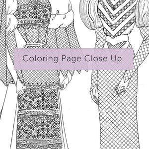 Coloring Book Set for Adults - 2 Coloring Books Featuring Fashion From ...