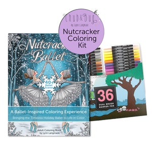 Nutcracker Ballet Holiday Coloring Book - 40 Christmas Scenes With a ...