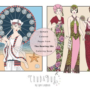 Coloring Book Set for Adults - 2 Coloring Books Featuring Fashion From ...