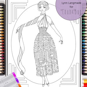 Coloring Pages 3 Pack Roaring 20s Printable Coloring Pages - Etsy