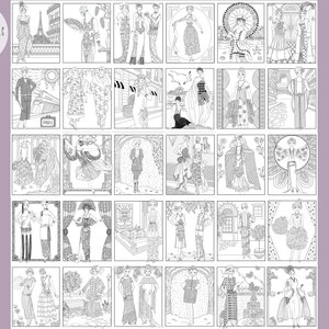 Coloring Book Set for Adults - 2 Coloring Books Featuring Fashion From ...