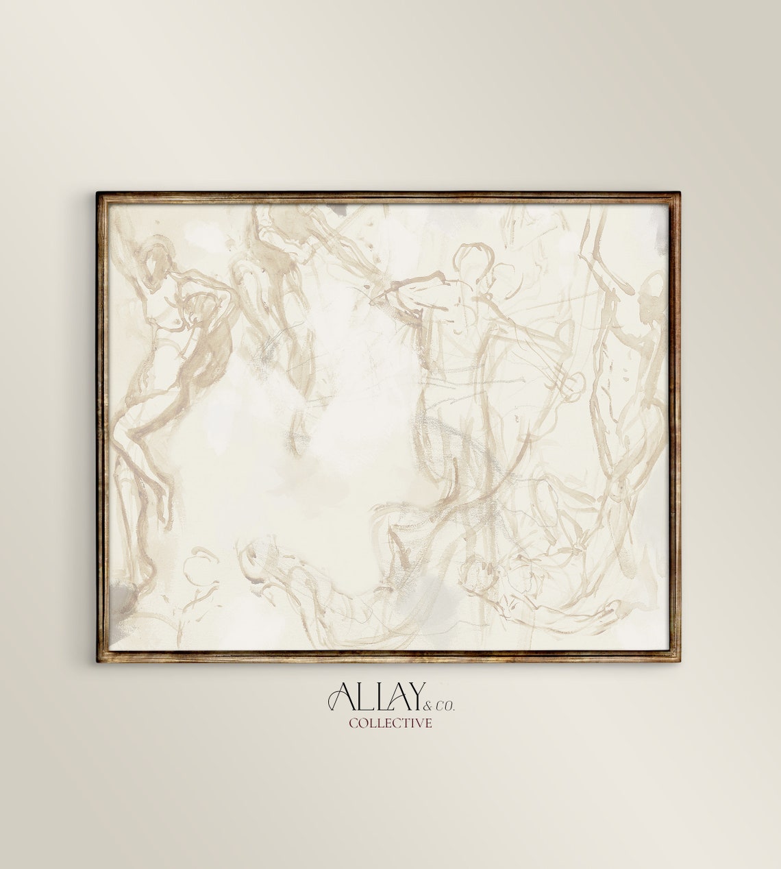 Abstract Figure Sketch | Figurative Vintage Sketch | Figure Study ...