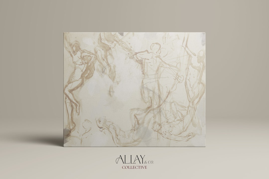 Abstract Figure Sketch | Figurative Vintage Sketch | Figure Study ...