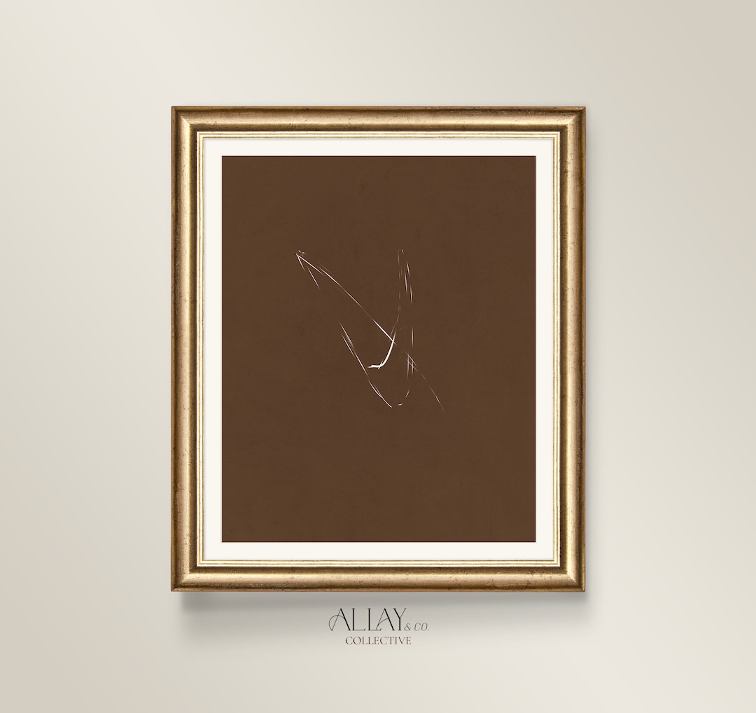 Minimal Scribble Abstract Wall Art | Modern Minimalist Line Art ...