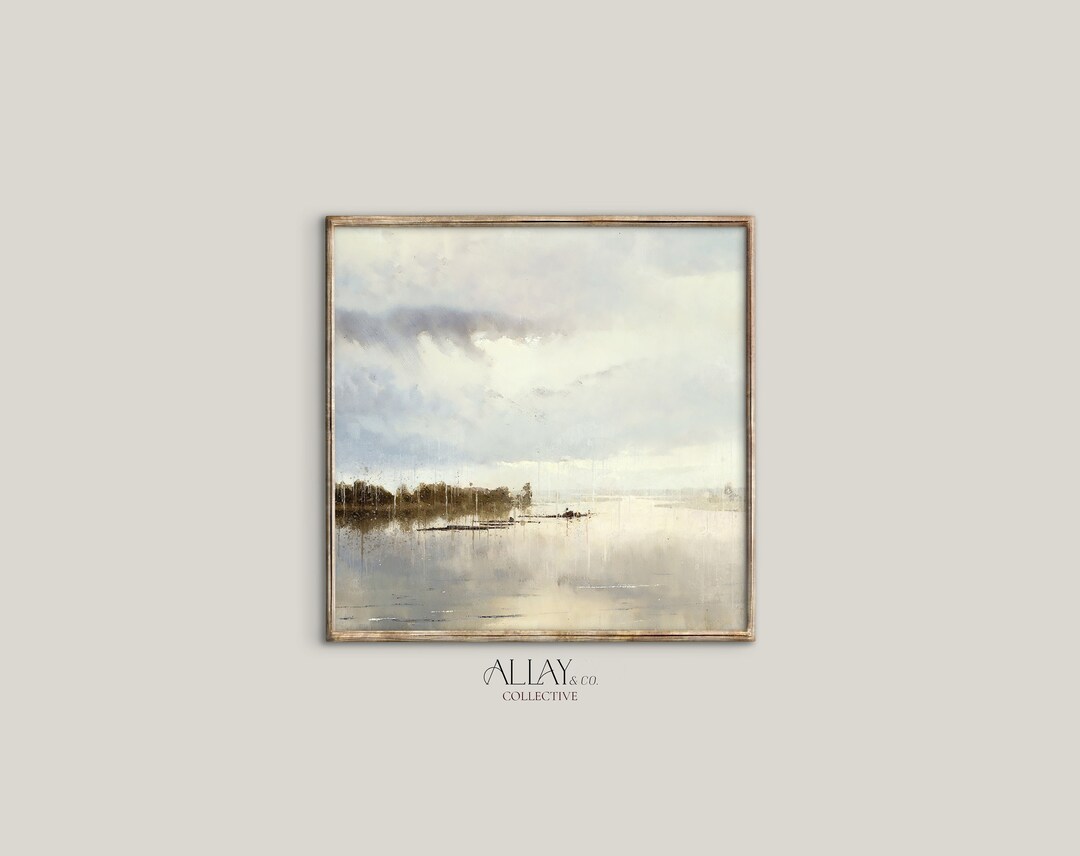Abstract Seascape Abstract Art Lake Abstract Wall Art Vintage Sea ...