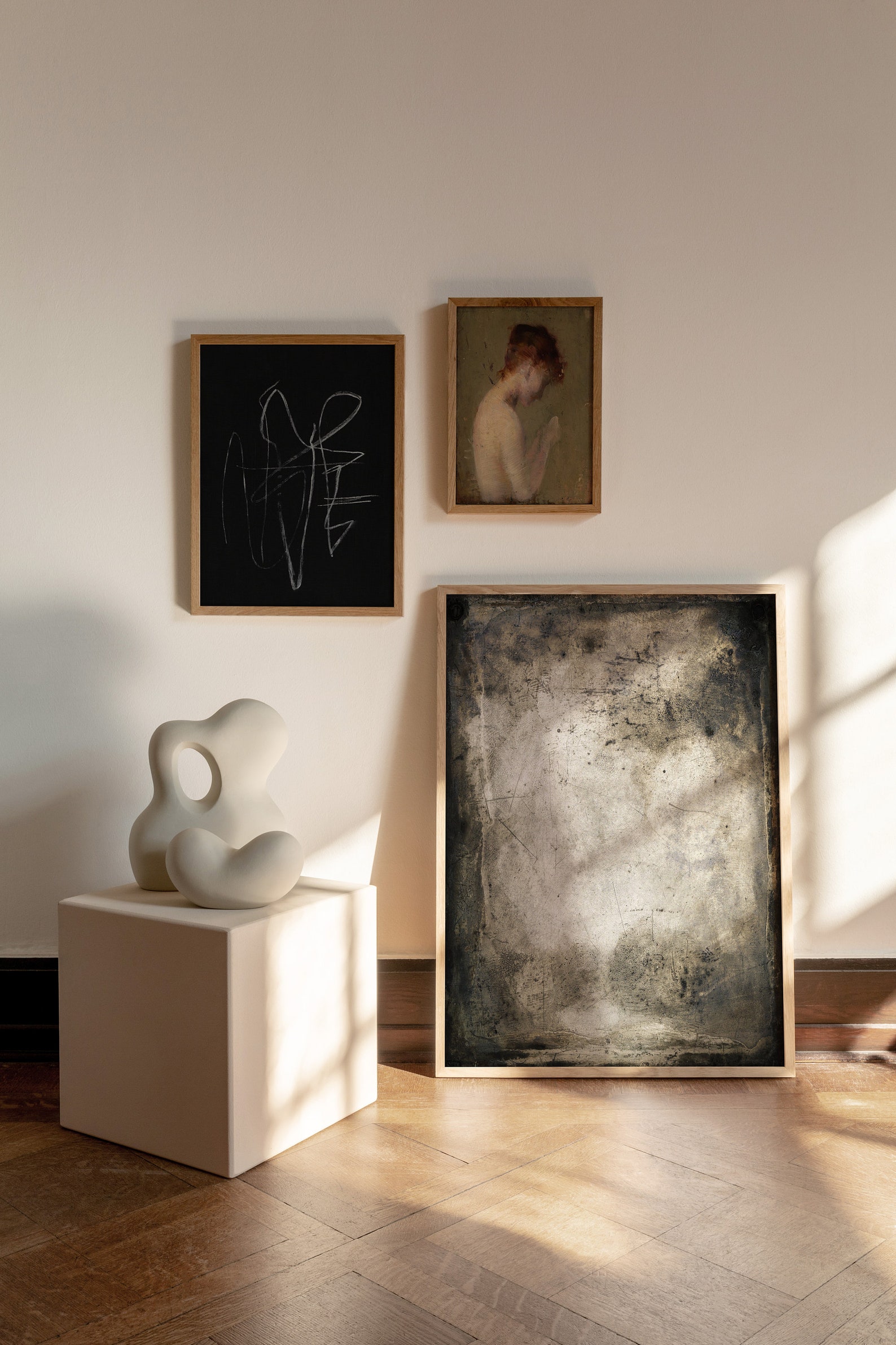 Contemporary Abstract Wall Art Moody Abstract Art Mid - Etsy