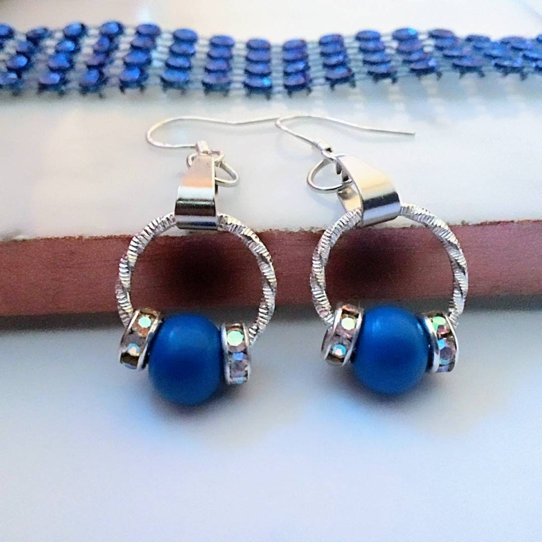 Anti Anxiety Fidget Earrings, Spinning Jewellery, Fiddle Calming Beads ...