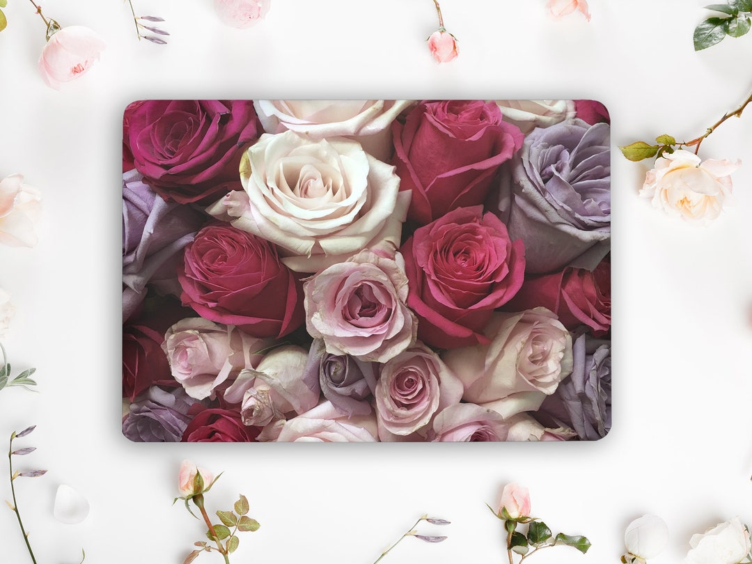 Rose Flower Laptop Skin Girl Floral Notebook Vinyl Decal Dell Lenovo ...