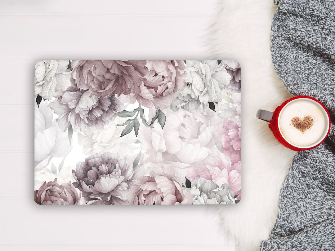 Peony Flower Laptop Skin Notebook Vinyl Decal Dell Floral Lenovo Asus ...