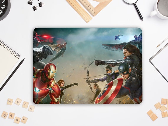 Avengers Laptop Skin Notebook Marvel Iron Man Vinyl Decal Dell | Etsy