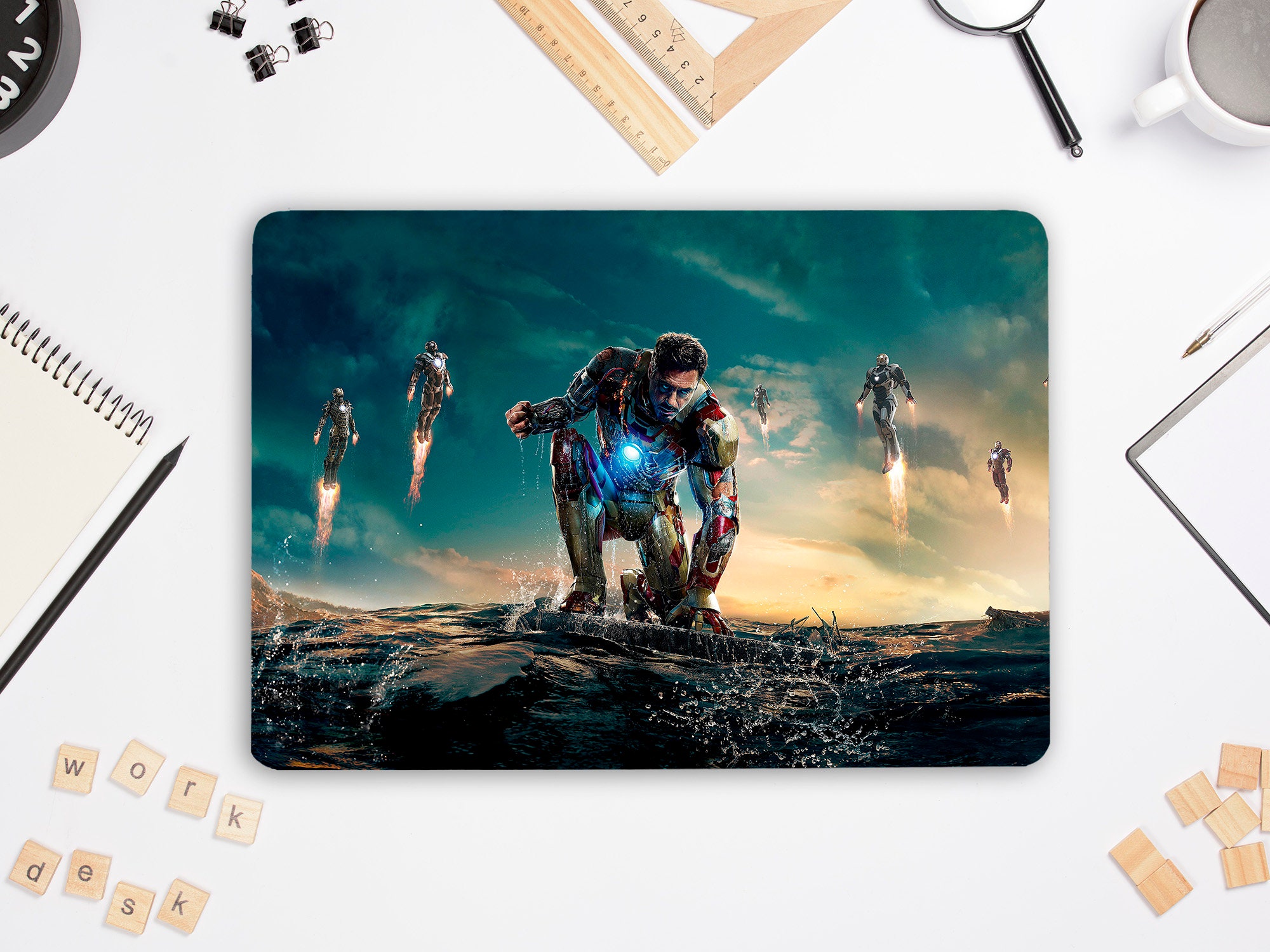 Iron Man Laptop Skin Notebook Vinyl Decal Dell Hp Lenovo Asus | Etsy