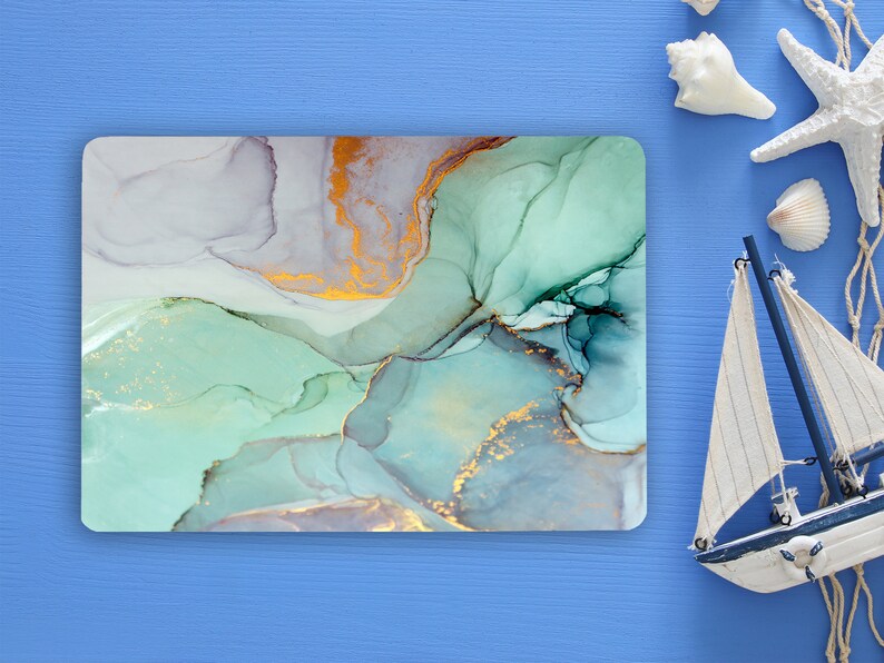 Marble Paint Laptop Skin Not Metallic Abstract Notebook Vinyl - Etsy