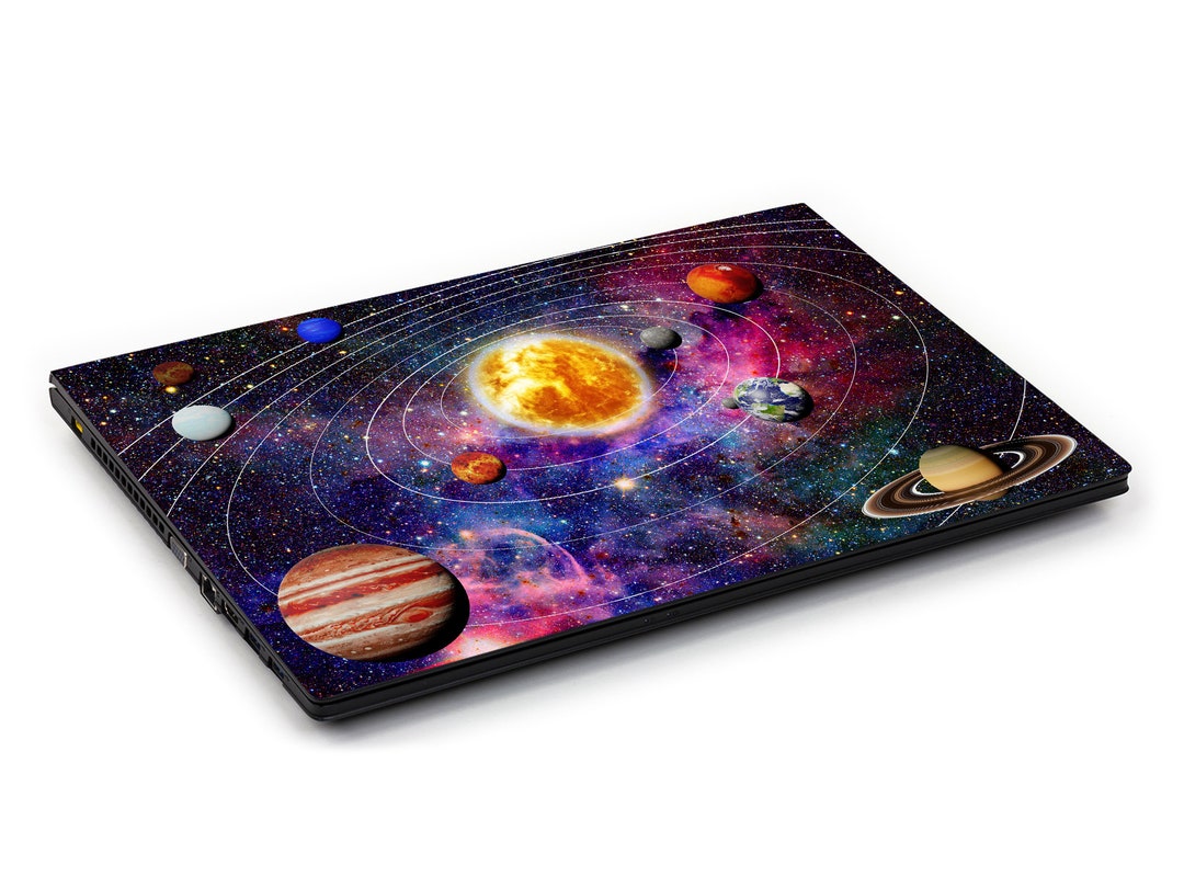 Rainbow Galaxy Laptop Skin Notebook, Solar System Vinyl Decal Dell Hp ...