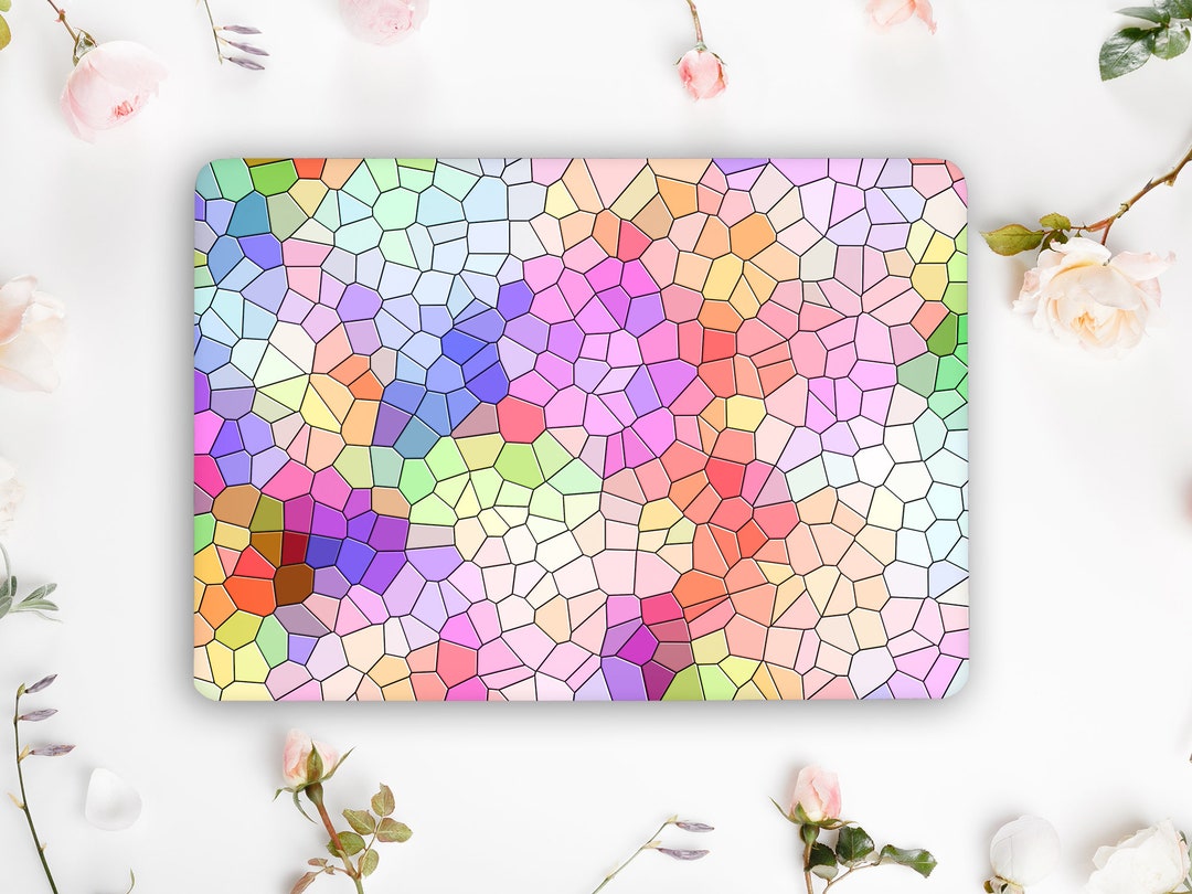 Abstract Mosaic Laptop Skin, Custom Size Notebook Vinyl Decal ...