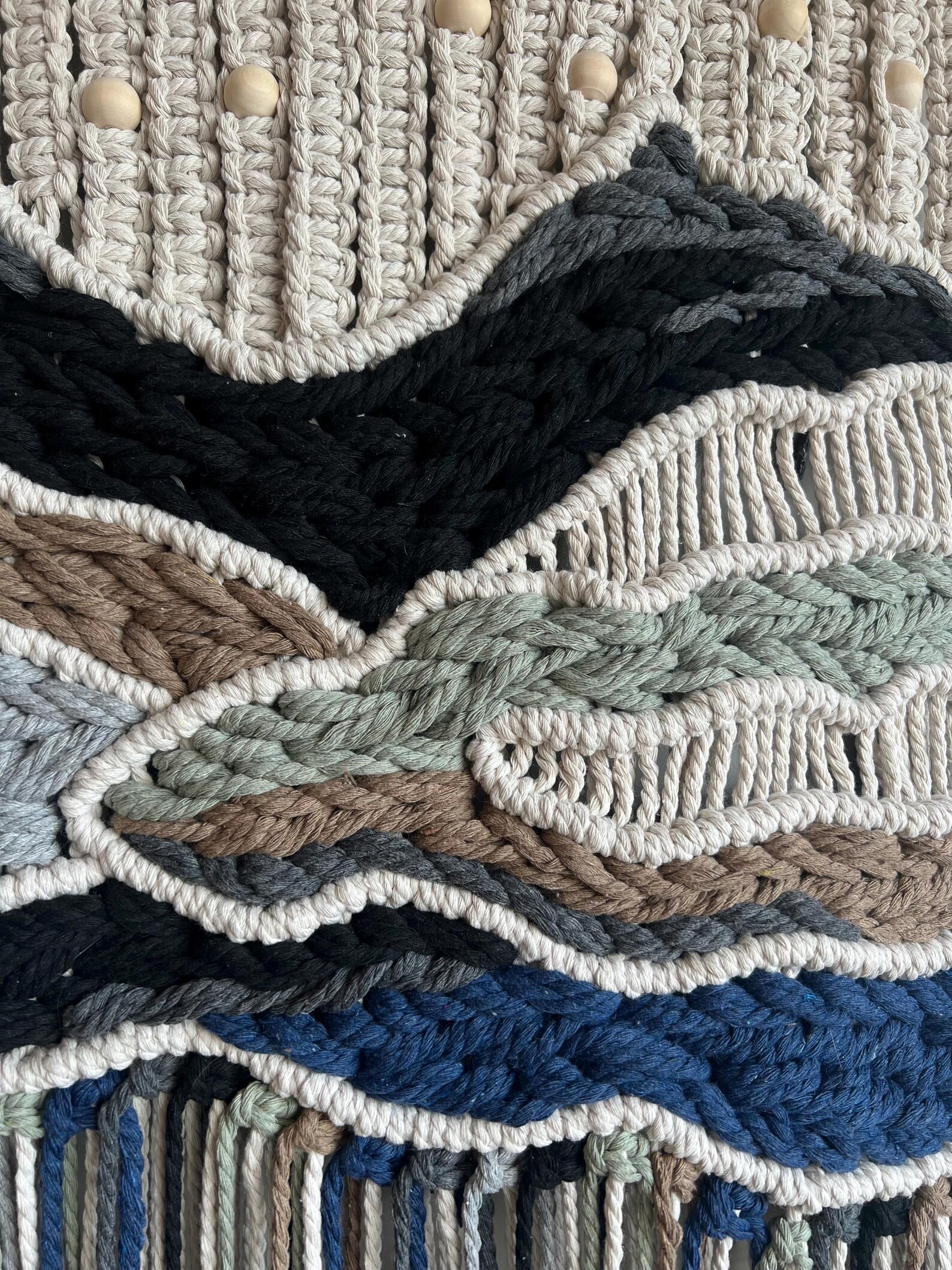 Cradle Mountain No.2 - Landscape Macrame Macraweave Wall Hanging ...
