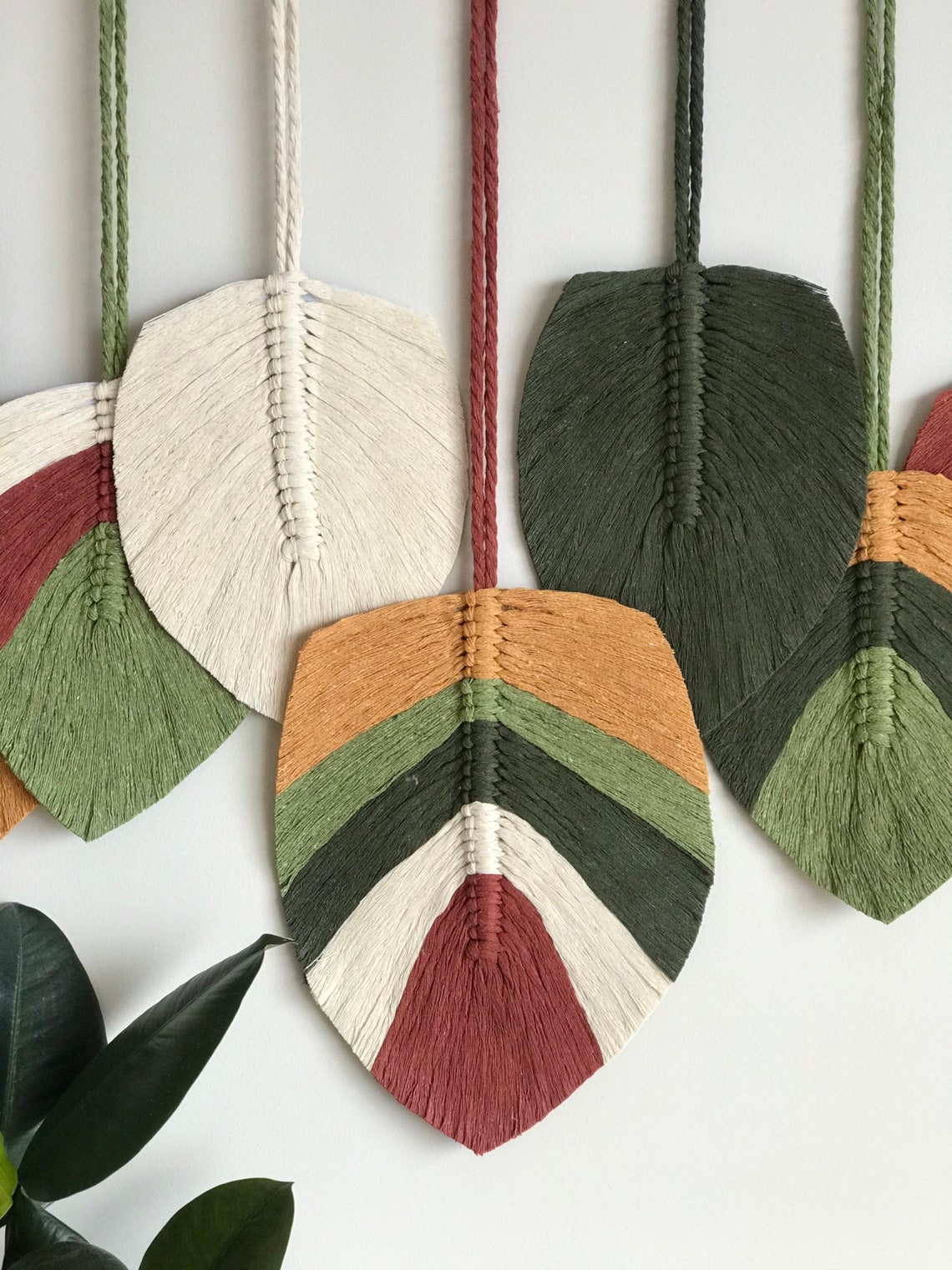 Macrame Leaf Wall Hanging Home Decor ‘autumn’ - Etsy Australia