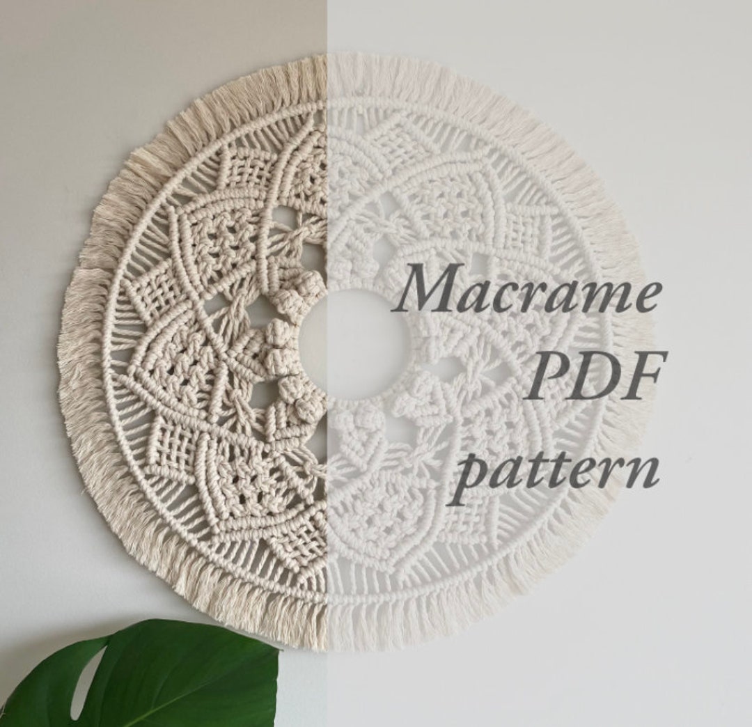 Macrame Mandala Pattern: Advanced DIY Wall Hanging (PDF Download) - Etsy