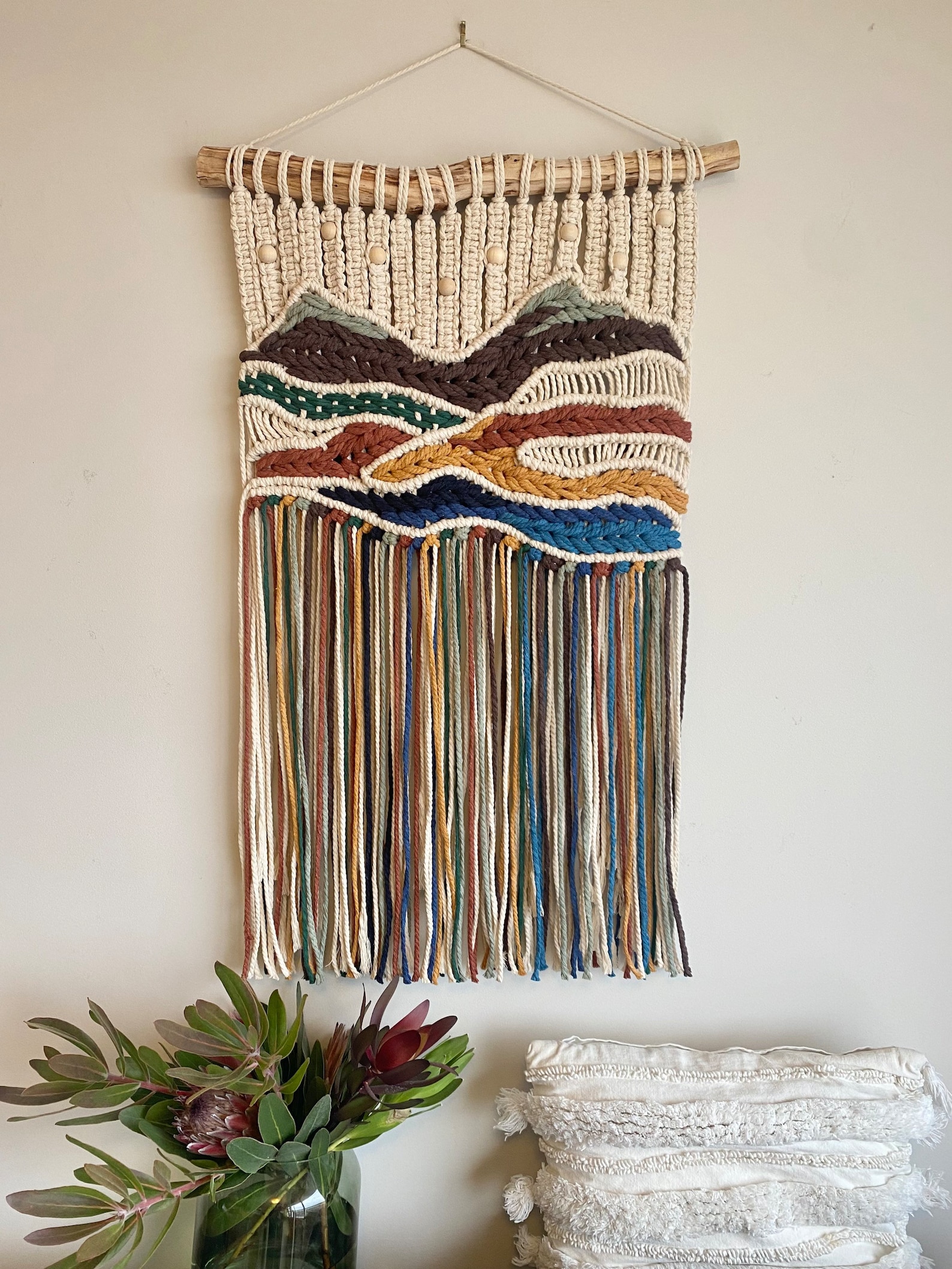 Cradle Mountain No.2 - Landscape Macrame Macraweave Wall Hanging ...