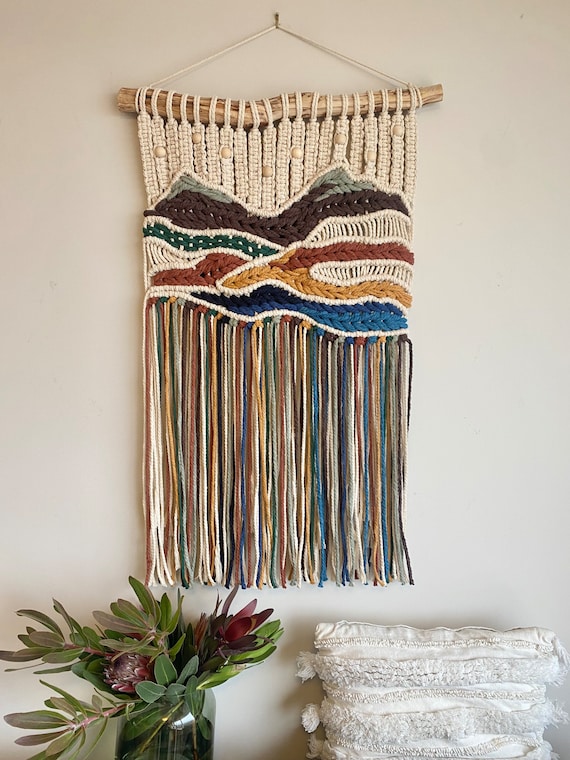 Cradle Mountain No.2 Landscape Macrame Macraweave Wall - Etsy