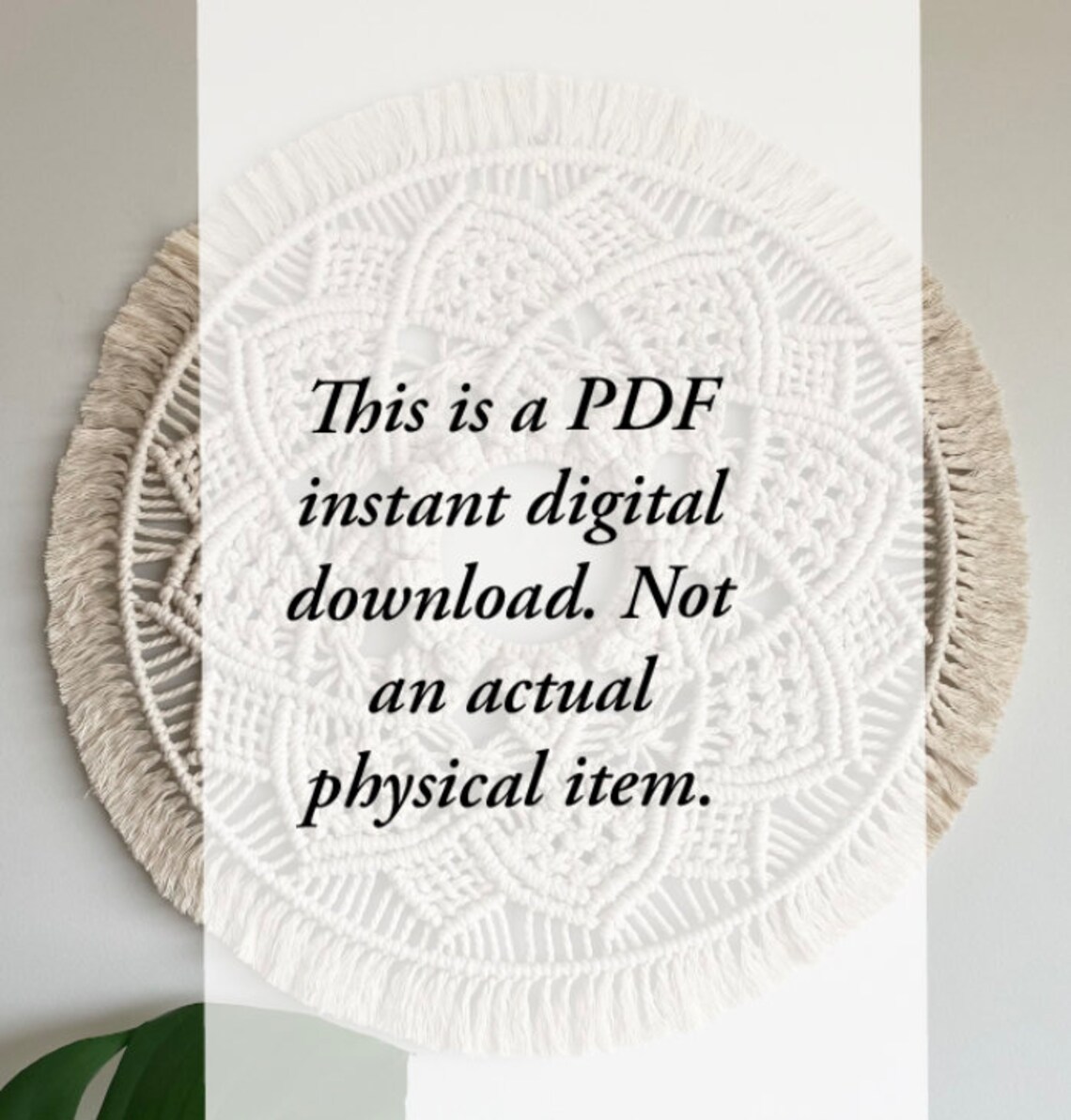 Macrame Mandala Pattern: Advanced DIY Wall Hanging (PDF Download) - Etsy