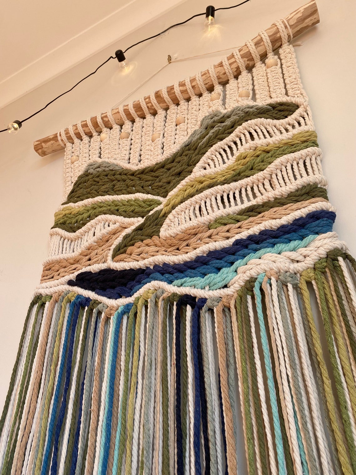 Cradle Mountain No.2 - Landscape Macrame Macraweave Wall Hanging ...