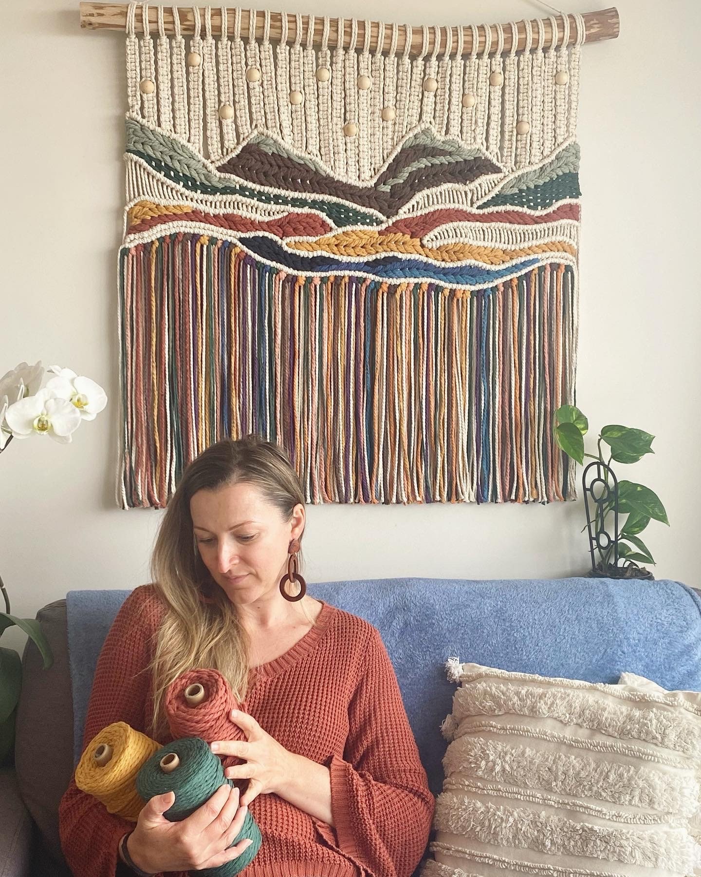 The Cradle Mountain Landscape Macrame Macraweave Wall - Etsy