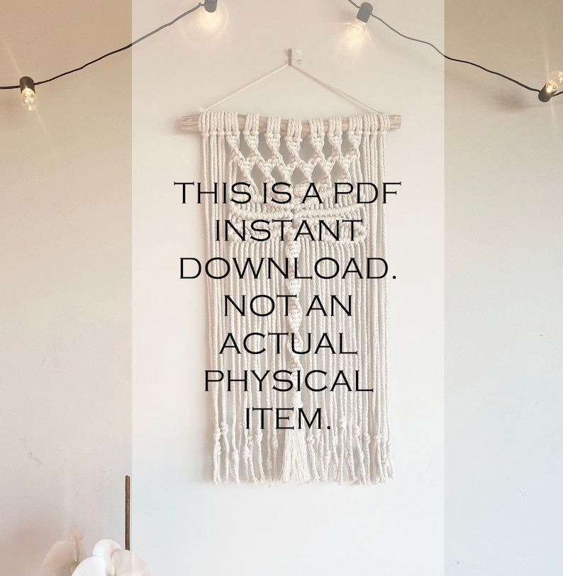 Dragonfly Macrame Pattern: DIY Wall Hanging Guide (PDF) - Etsy