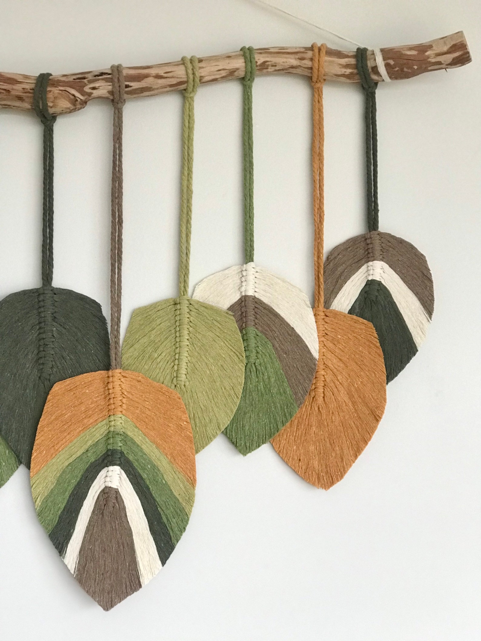 Macrame Leaf Wall Hanging Home Decor autumn - Etsy Australia