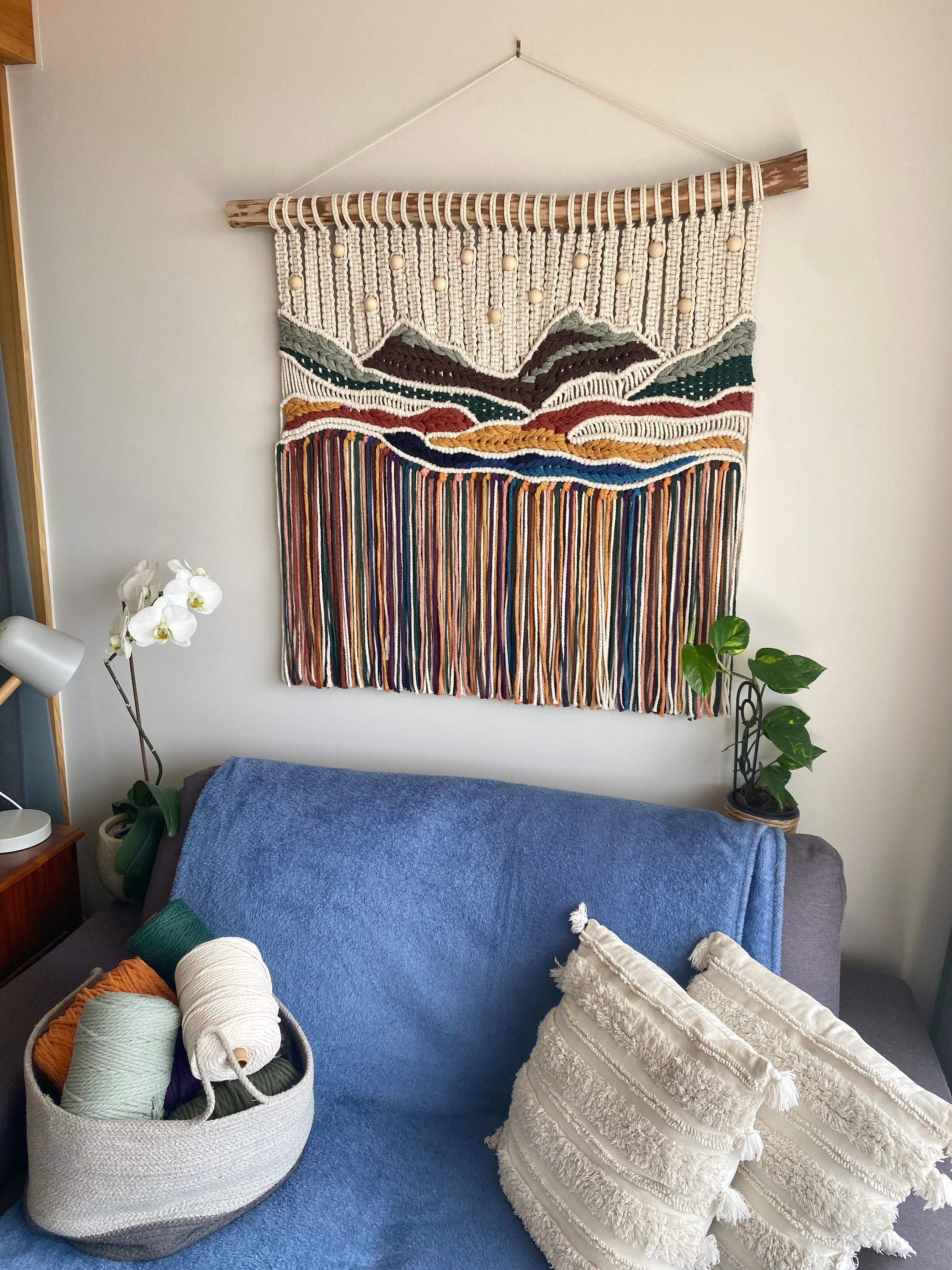 The Cradle Mountain Landscape Macrame Macraweave Wall - Etsy