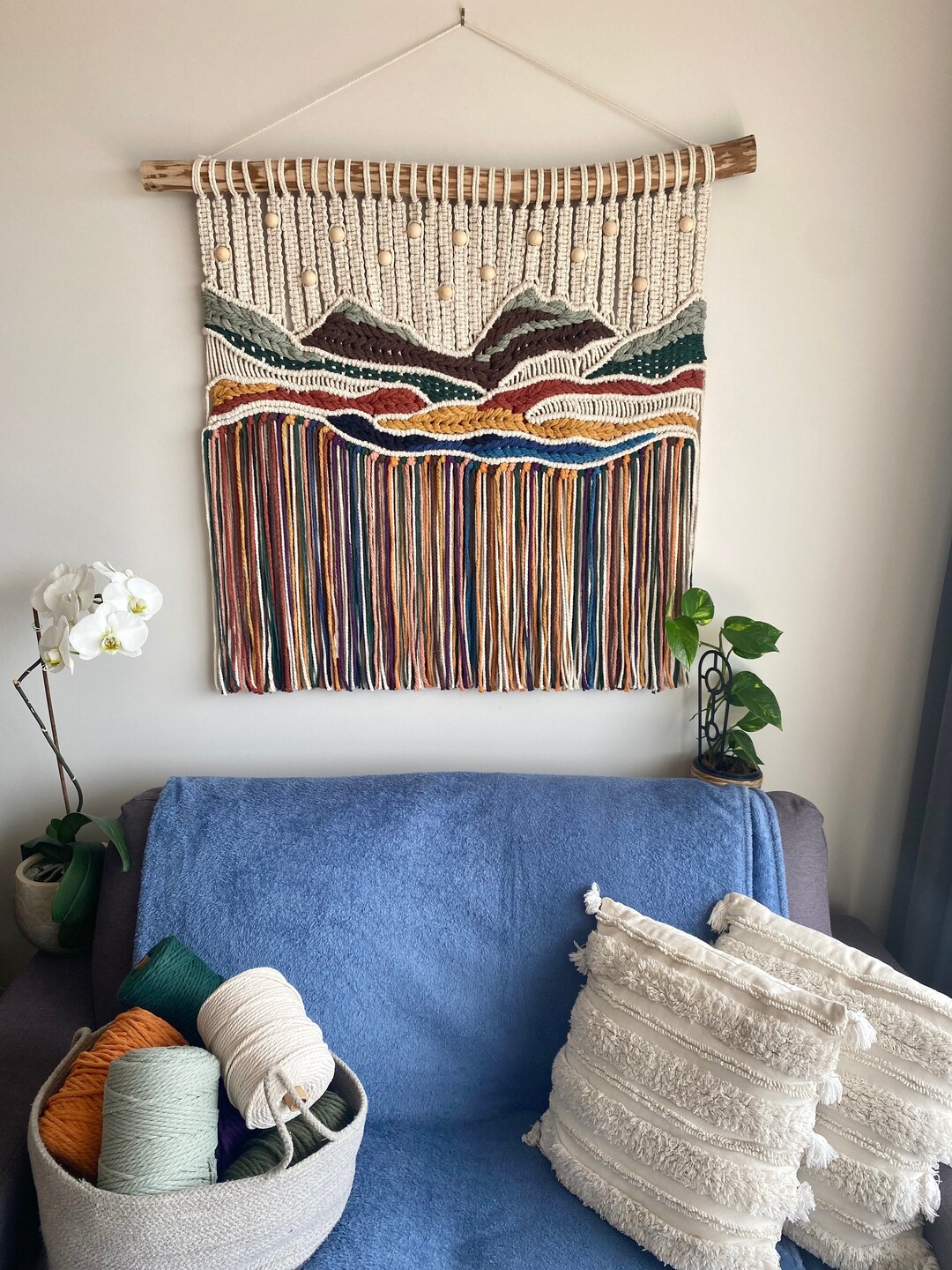 The Cradle Mountain - Landscape Macrame Macraweave Wall Hanging ...