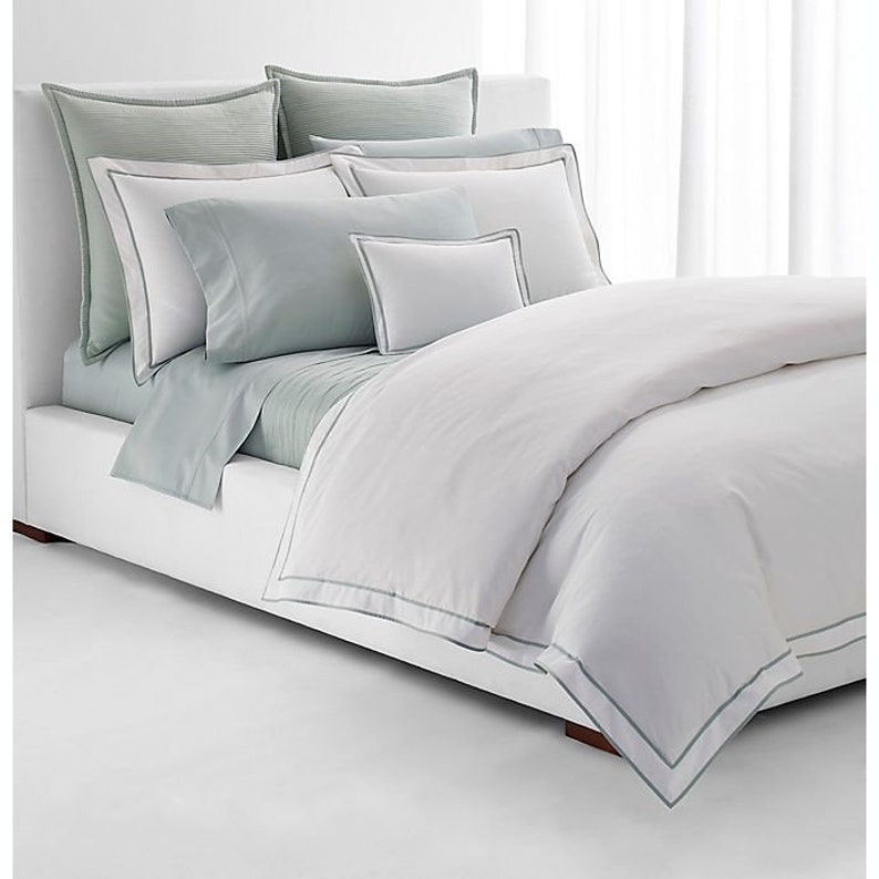 Border Frame Sateen Duvet Cover Set 100% Cotton 400 Thread - Etsy