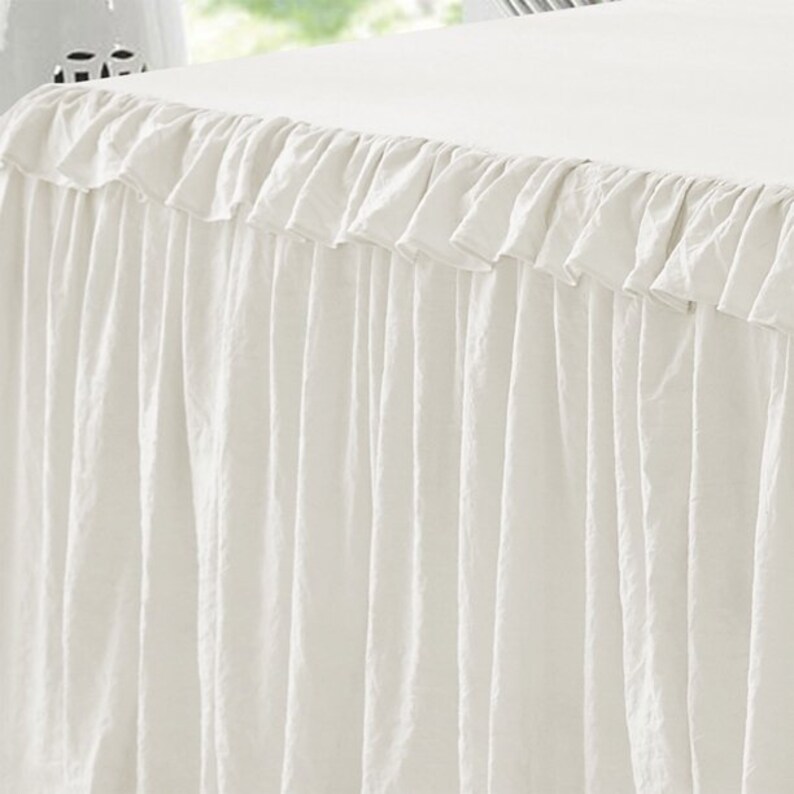 Dust Layered Ruffle Style Gathered Bedspread Set 100% Cotton - Etsy