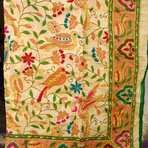 Indian Handmade Phulkari Embroidered Jacket Coat for Women - Etsy