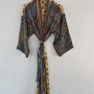 Woman Silk Kimono, Vintage Kimono Robe for Women, Boho Kimono Duster ...