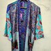 Traditional Indian Patchwork Silk Kimono Robe for Women - Etsy