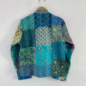 Vintage Patchwork Silk Kantha Handmade Jacket - Etsy