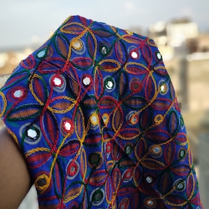 Assorted Colors of Traditional Ethnic Embroidered Cotton Dupatta for ...