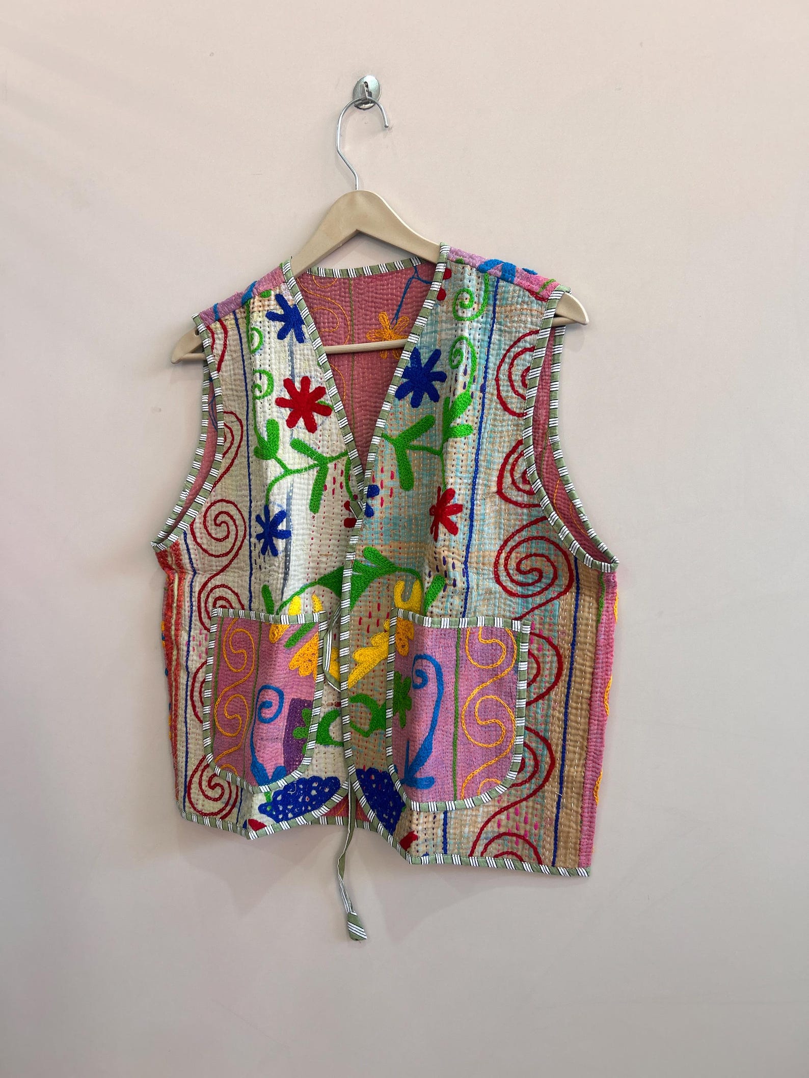 New Stylish Kantha Waistcoat With Handmade Suzani, Vest , Gilet - Etsy