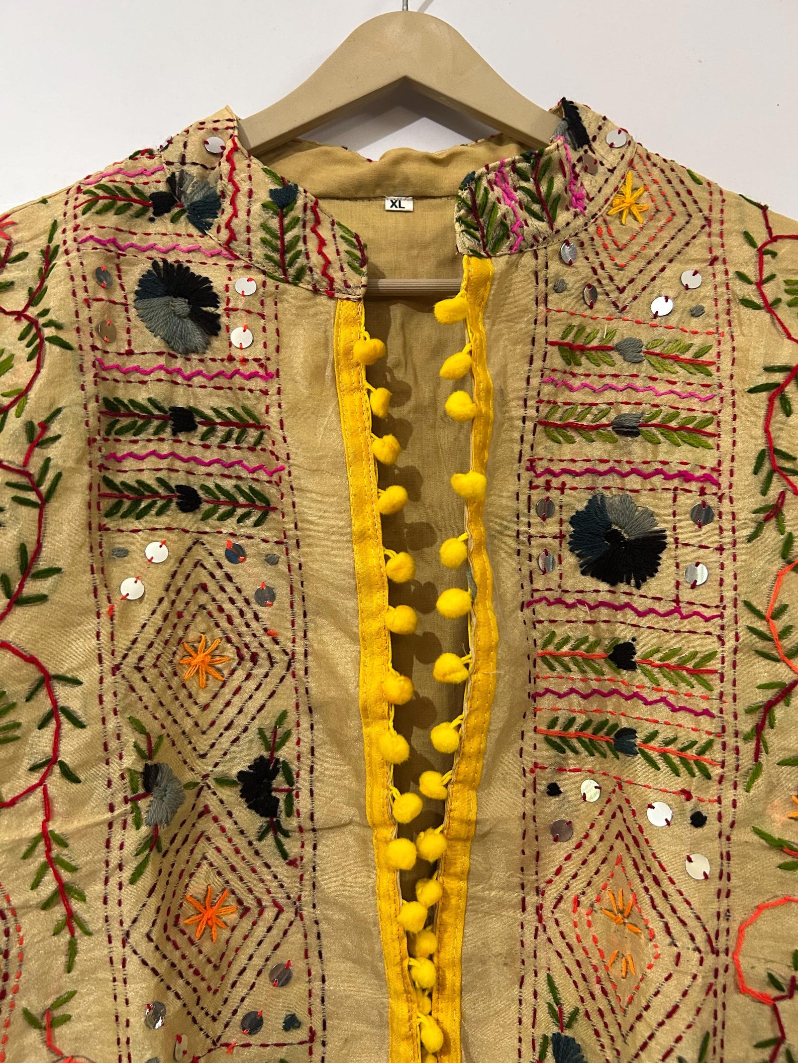 Traditional Phulkari Handmade Embroidered Jacket for Women - Etsy